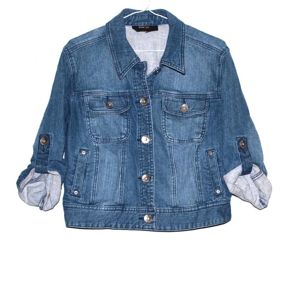 Style & Co. | Jackets & Coats | Style Co Blue Jeans Jacket Women Please ...